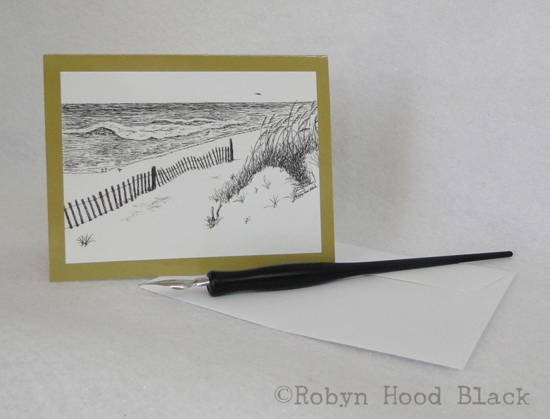 beach note cards | artsyletters.com